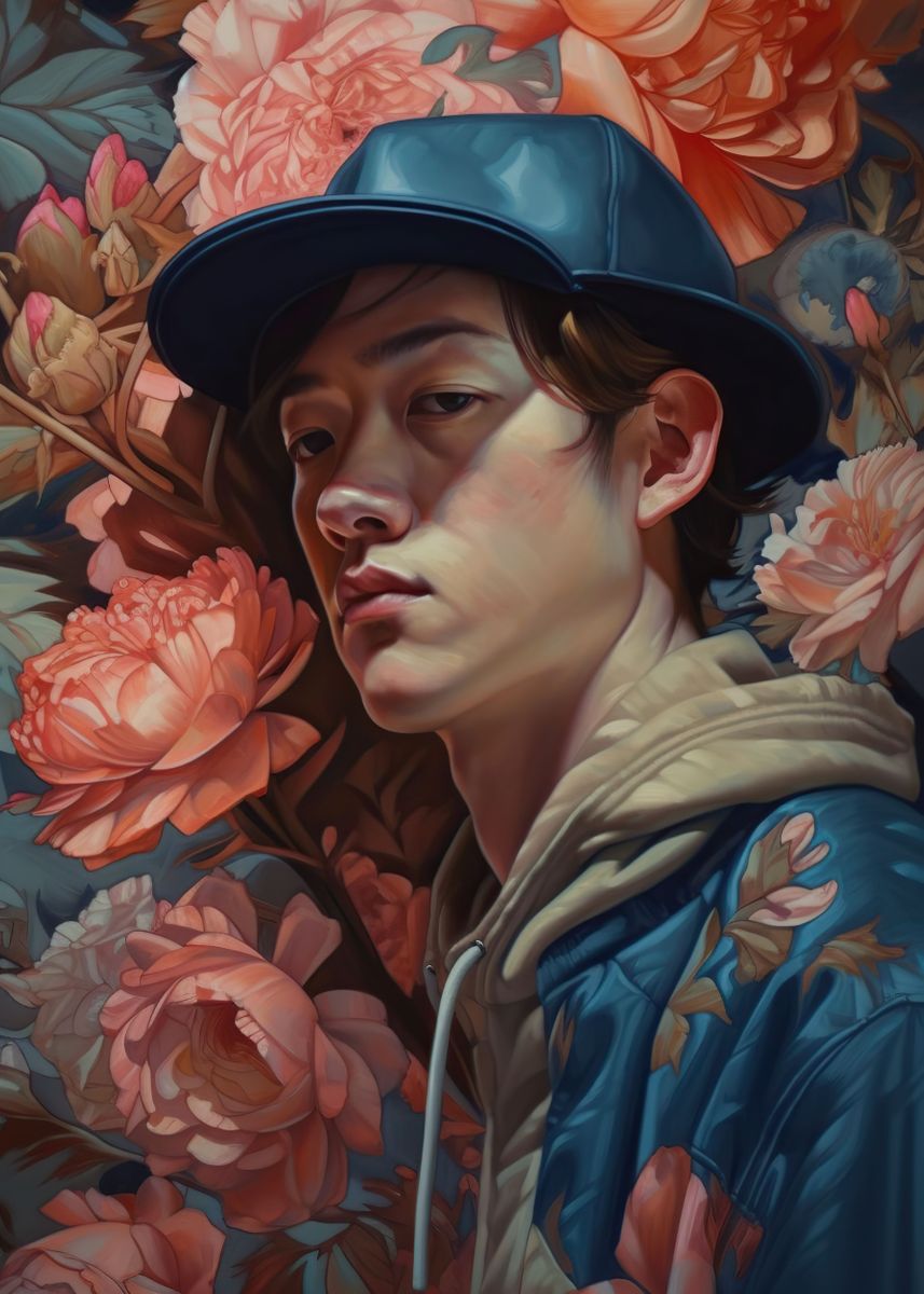 'Hyperrealism Asian' Poster, picture, metal print, paint by JimineS ...