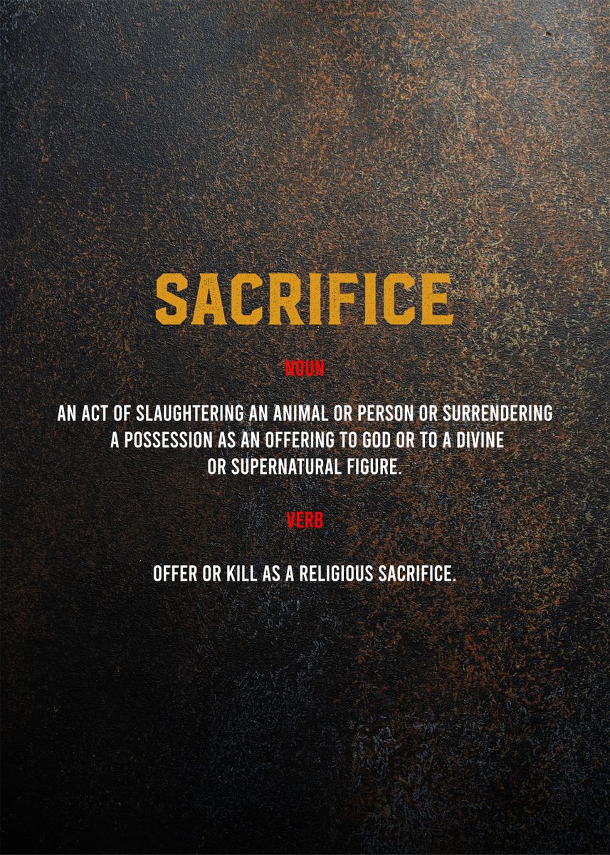 'sacrifice' Poster, picture, metal print, paint by Greatest of all time ...