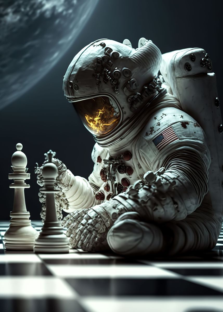 'Chess Universe' Poster, picture, metal print, paint by Yannis Denton ...