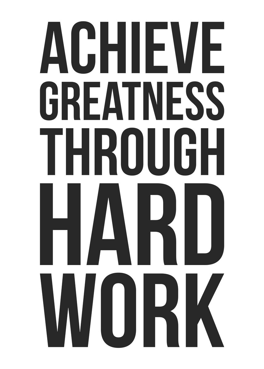 'Achieve Greatness' Poster, picture, metal print, paint by CHAN | Displate