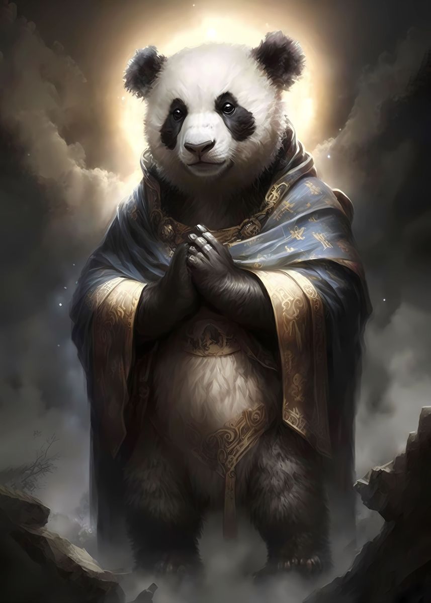'Panda Legendary' Poster, picture, metal print, paint by Keeling ...