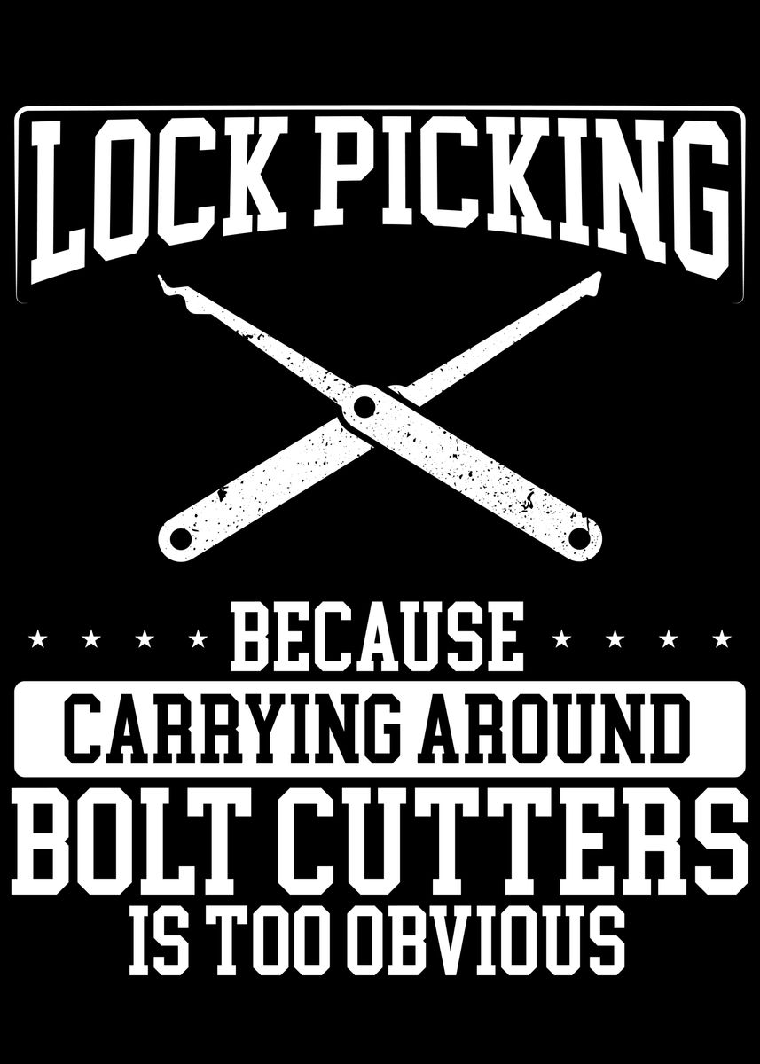 'Lock picking breaking and' Poster, picture, metal print, paint by BeMi ...