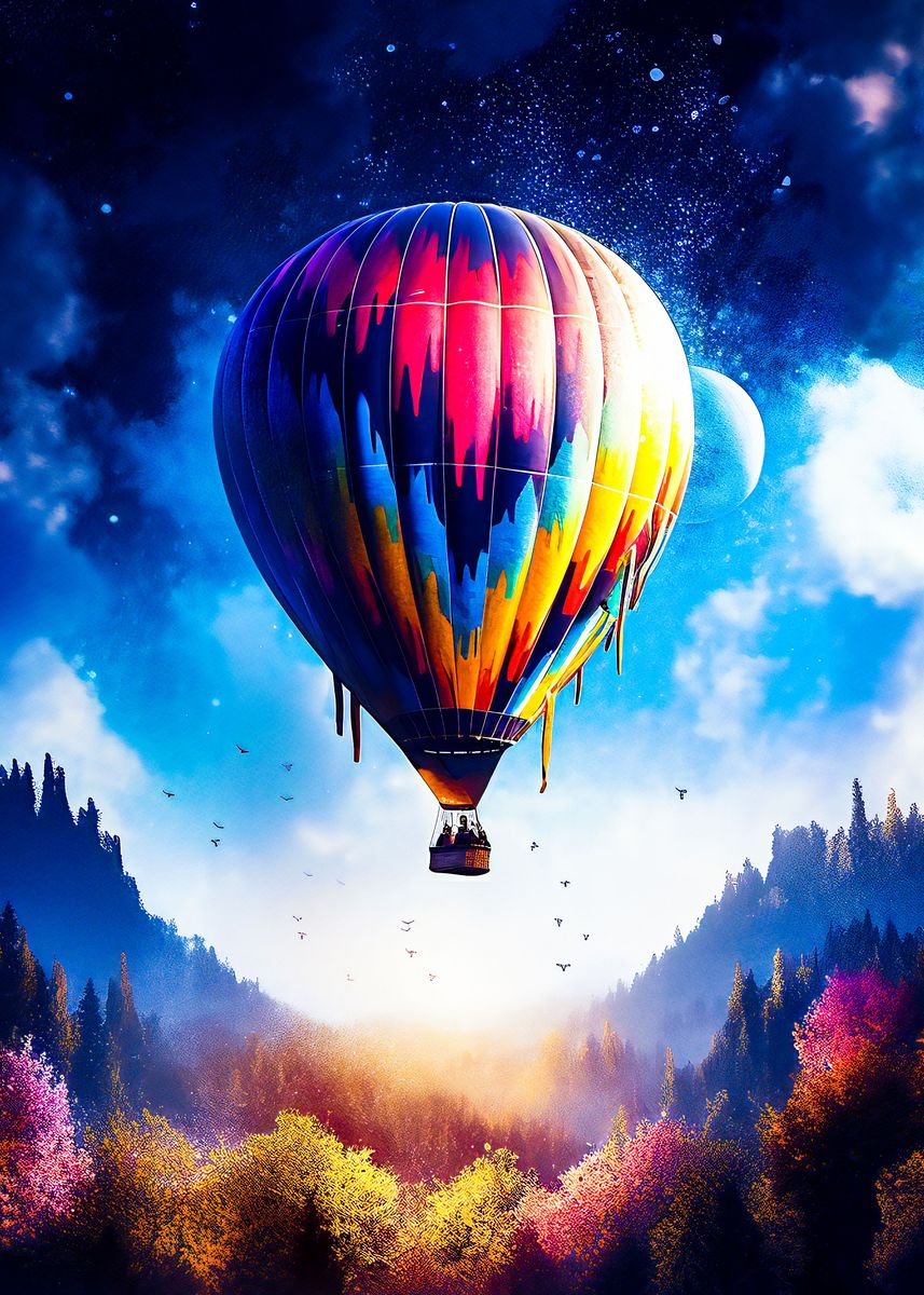 'Up' Poster, picture, metal print, paint by Xi Designs | Displate