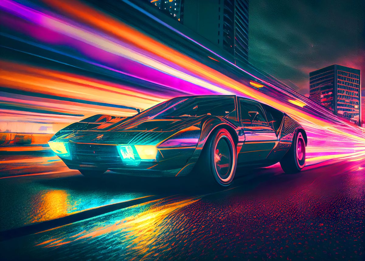 '1970 De Tomaso Pantera' Poster by Havard | Displate