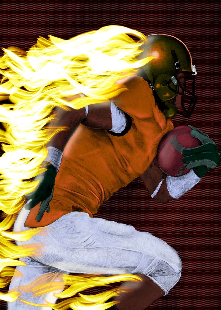 'Flame of Victory' Poster, picture, metal print, paint by Daniel Peyton ...