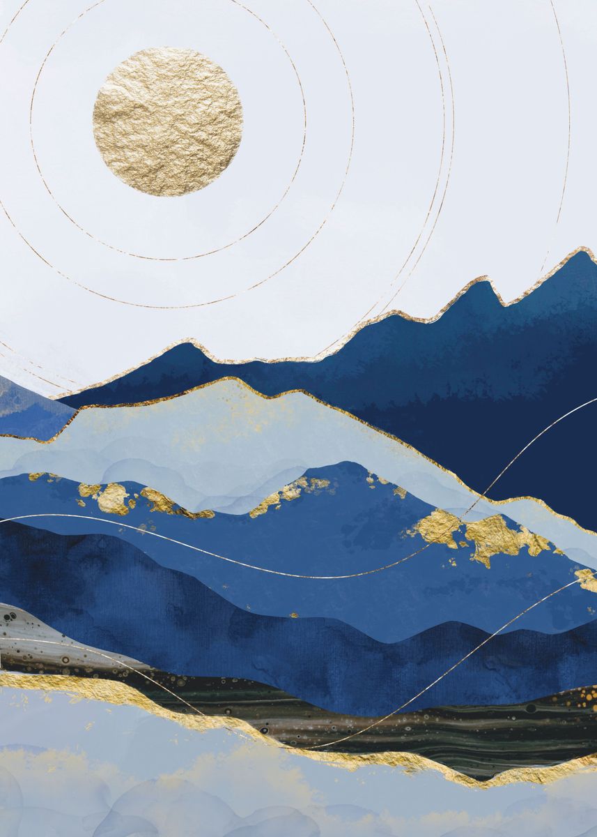 'Abstract Resin Landscape' Poster by Haus and Hues | Displate