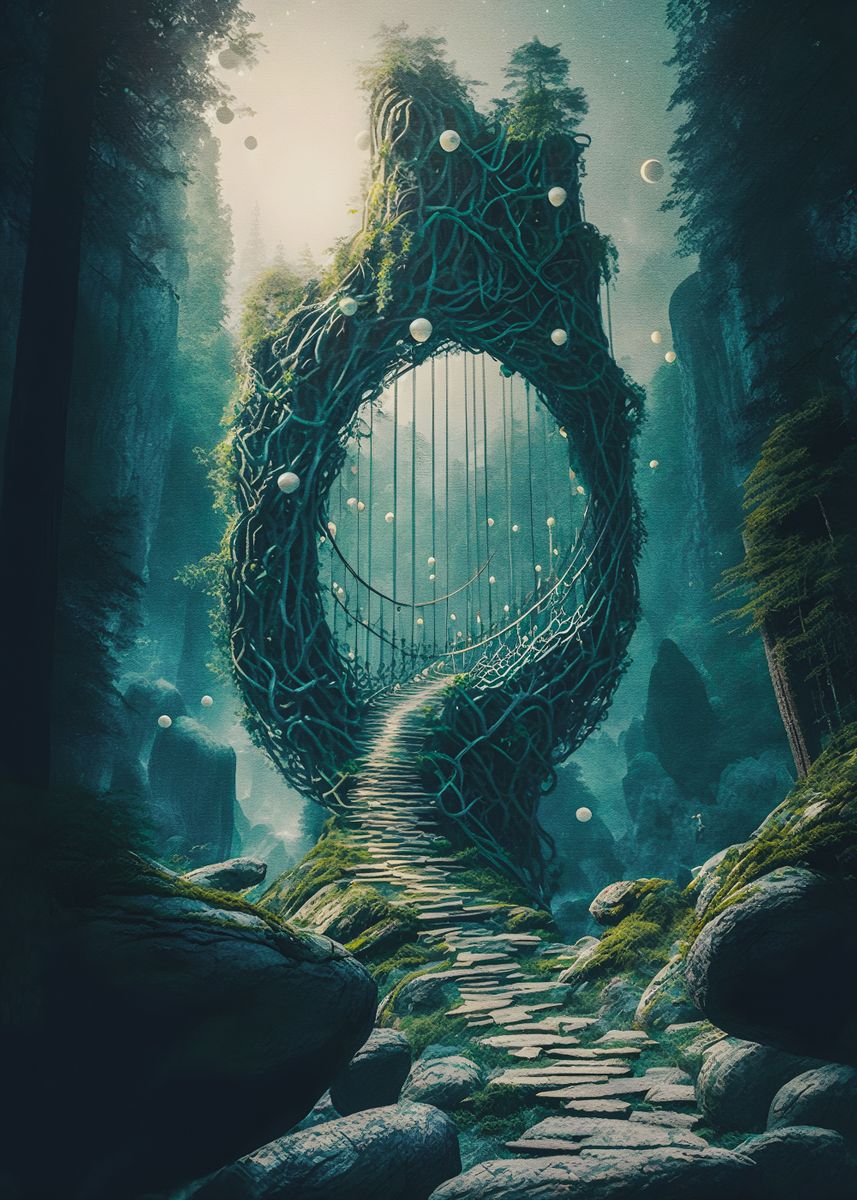 'Pretty root gate' Poster, picture, metal print, paint by Muhammad ...