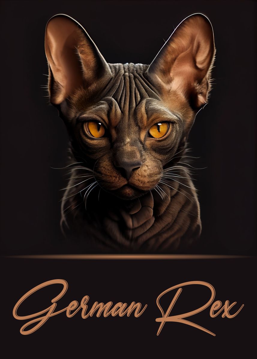 'German Rex' Poster, picture, metal print, paint by Artistic Paradigms ...