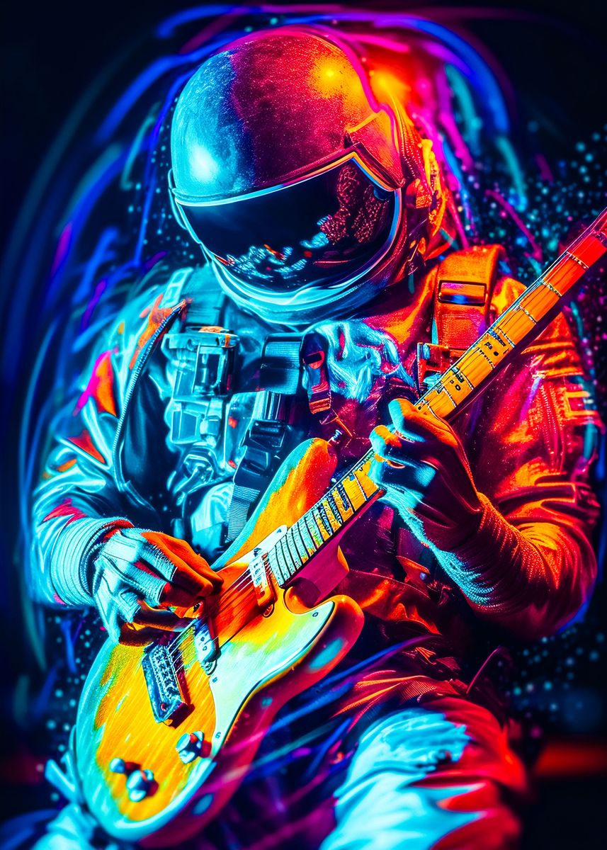 'space music' Poster, picture, metal print, paint by Xi Designs | Displate