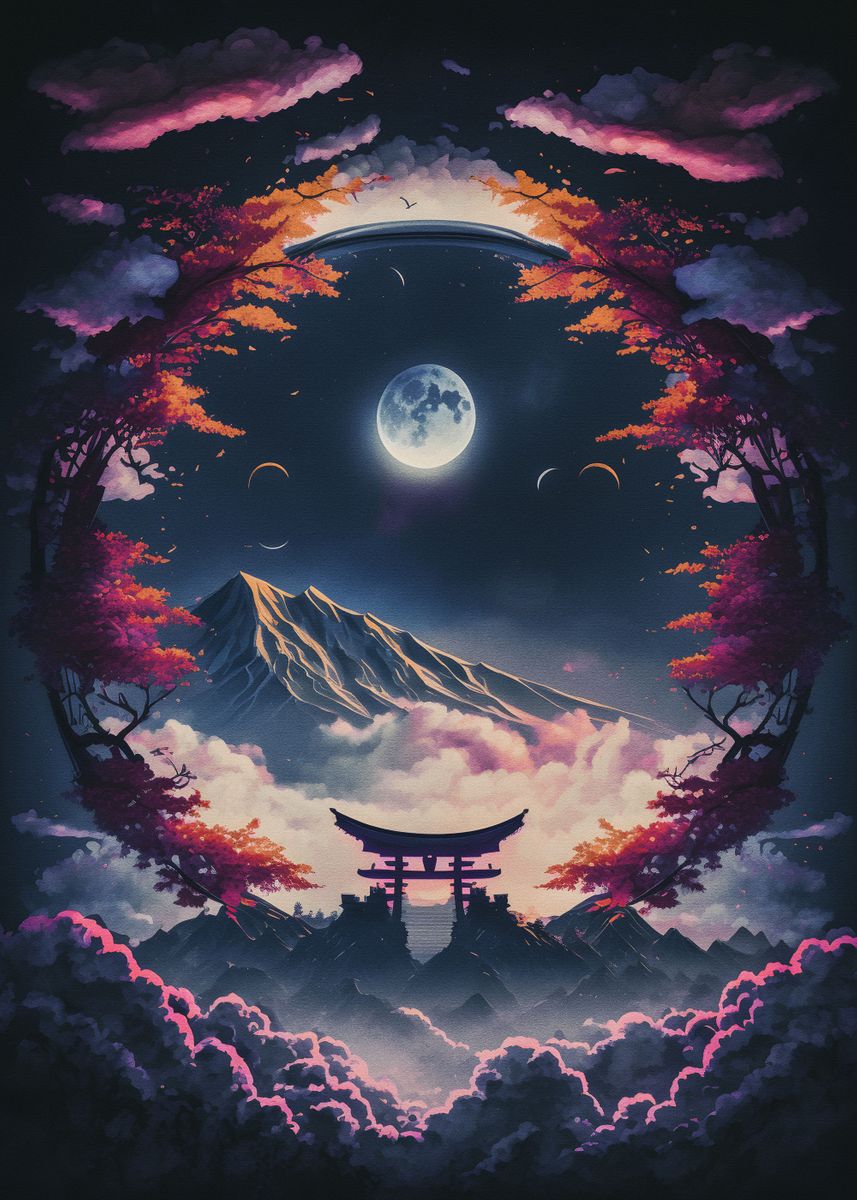 'Japanese Night' Poster, picture, metal print, paint by Muhammad Irsan ...