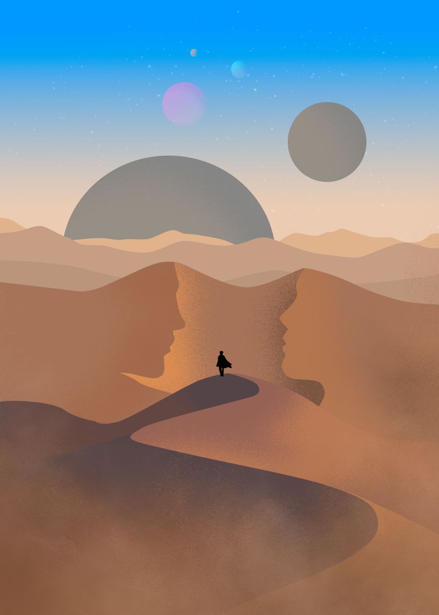 'desert planet' Poster by best art moshper | Displate