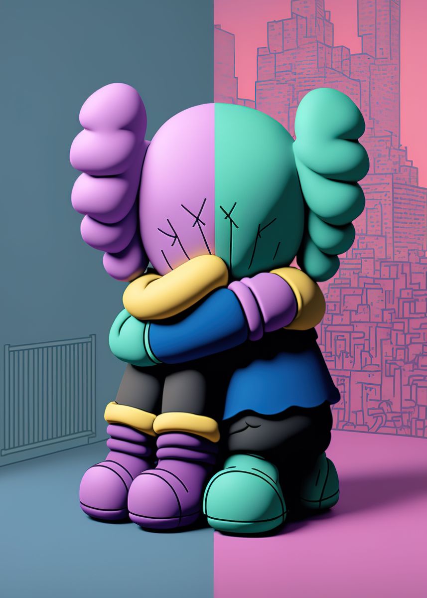 'Hypebeast Kaws' Poster, picture, metal print, paint by MatiasCurrie ...