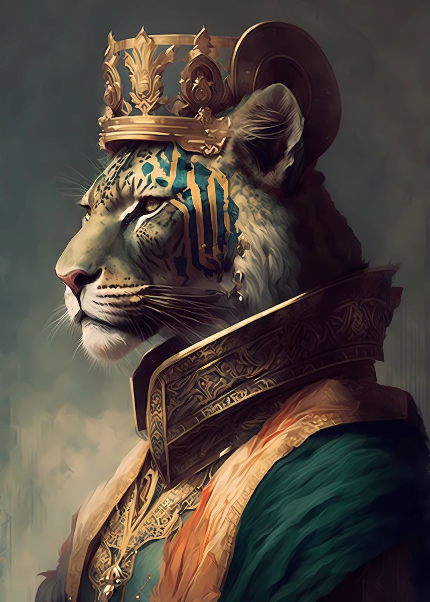 'Tiger Mythical' Poster, picture, metal print, paint by Keeling ...