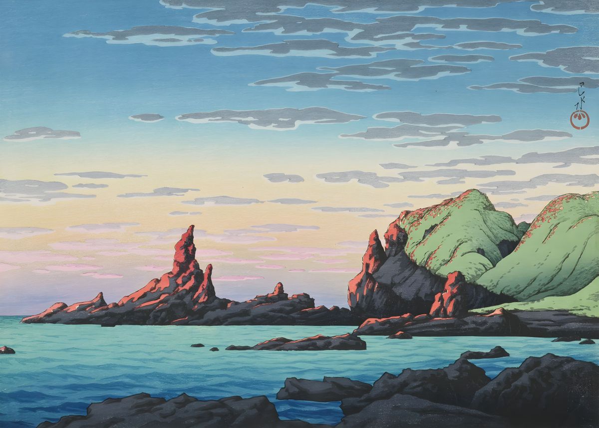 'Ryuga Island Oga Peninsula' Poster by kagezami | Displate