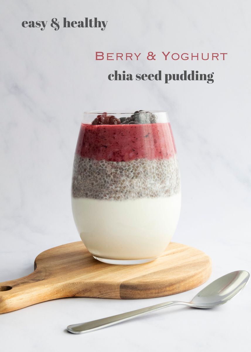 'Easy Chia Seed Pudding' Poster, picture, metal print, paint by Camilla ...
