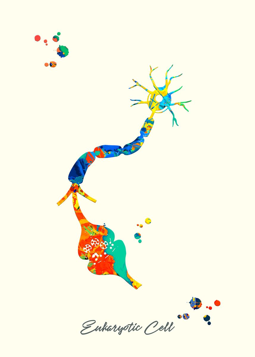 'Neuron and Receptor' Poster, picture, metal print, paint by Vincent ...