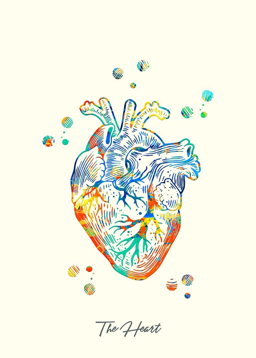 'The Heart' Poster by Vincent Vorce | Displate
