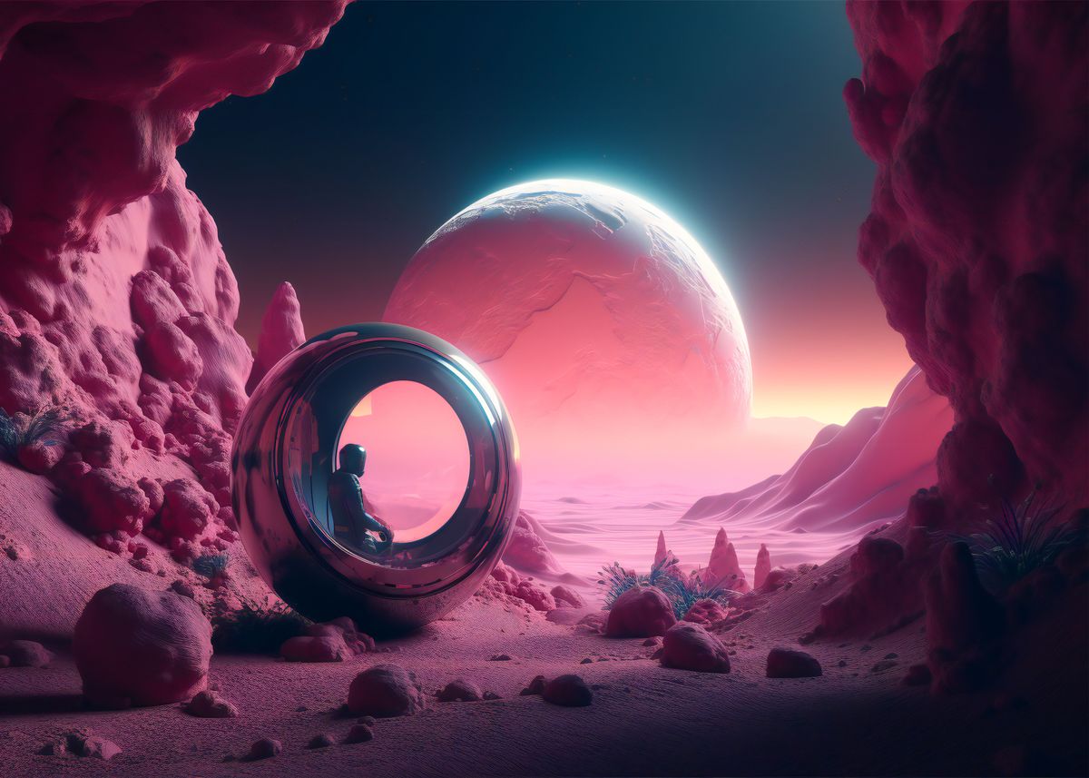 'Interstellar Visions' Poster by Transcendance | Displate