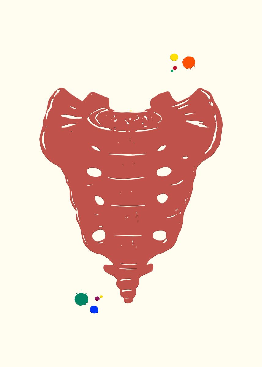 'Sacrum bone' Poster, picture, metal print, paint by Dutton Jerrell ...