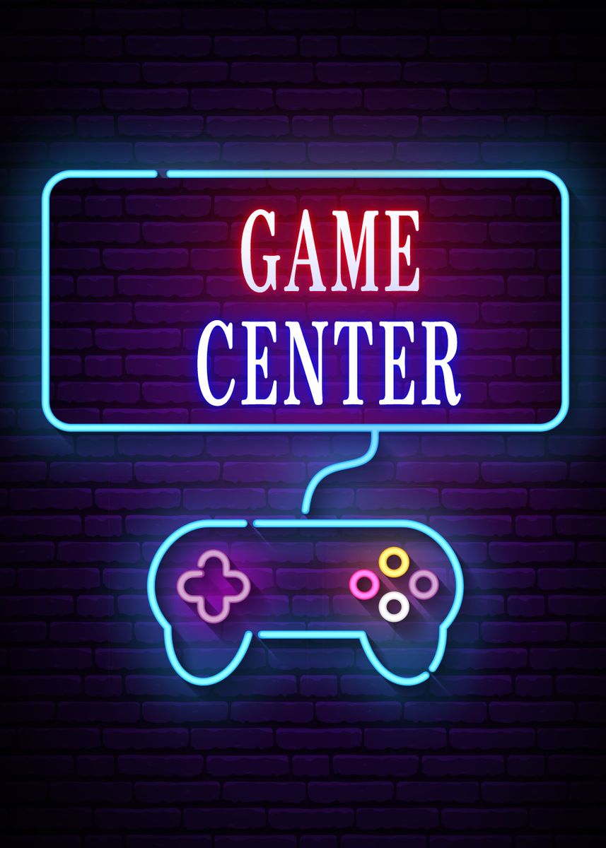 'Game Center quote' Poster, picture, metal print, paint by Isis Roach ...