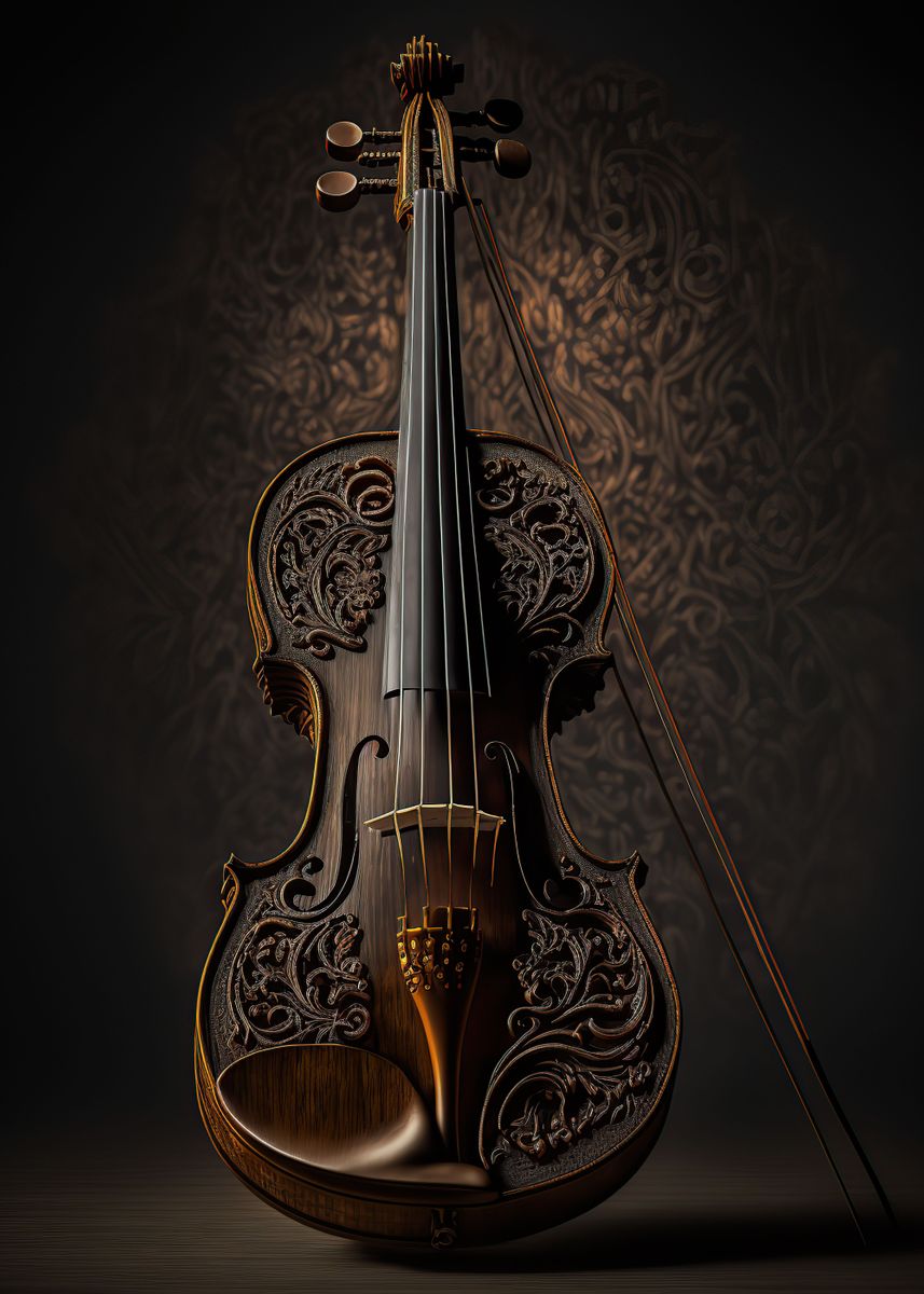 'Violin music art' Poster, picture, metal print, paint by Anime Manga ...