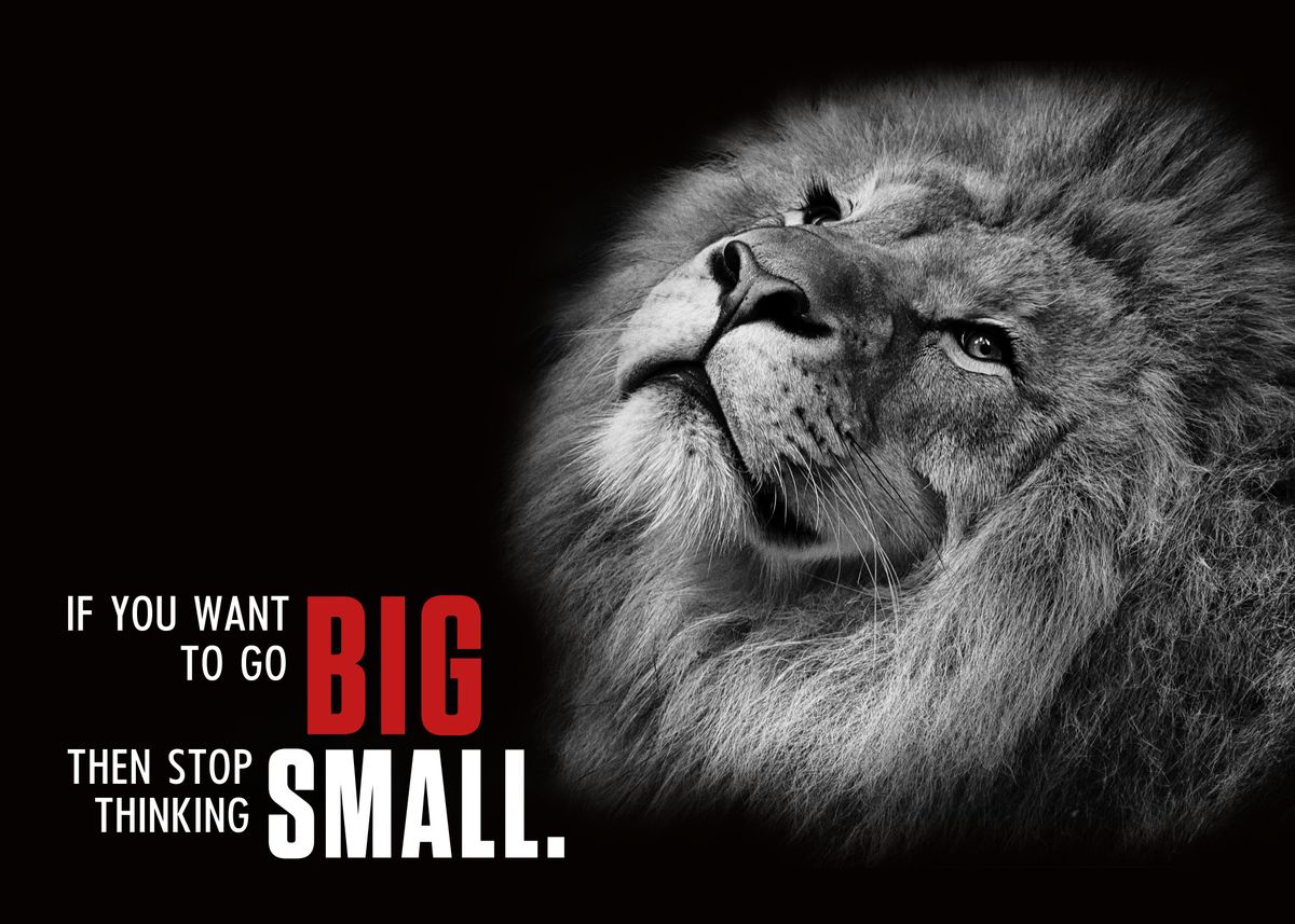 'Go Big' Poster by Farwell Florentino | Displate