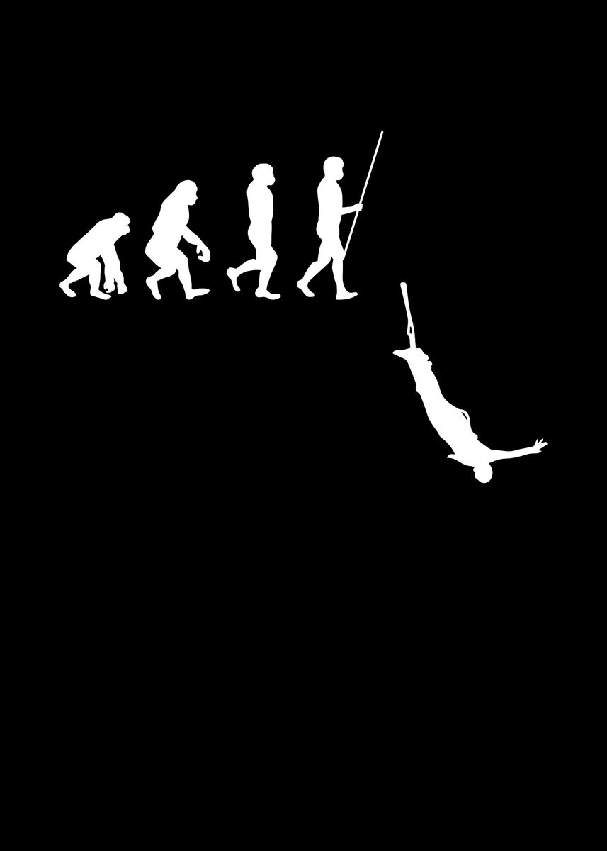 'Bungee jumping' Poster, picture, metal print, paint by bananadesign ...