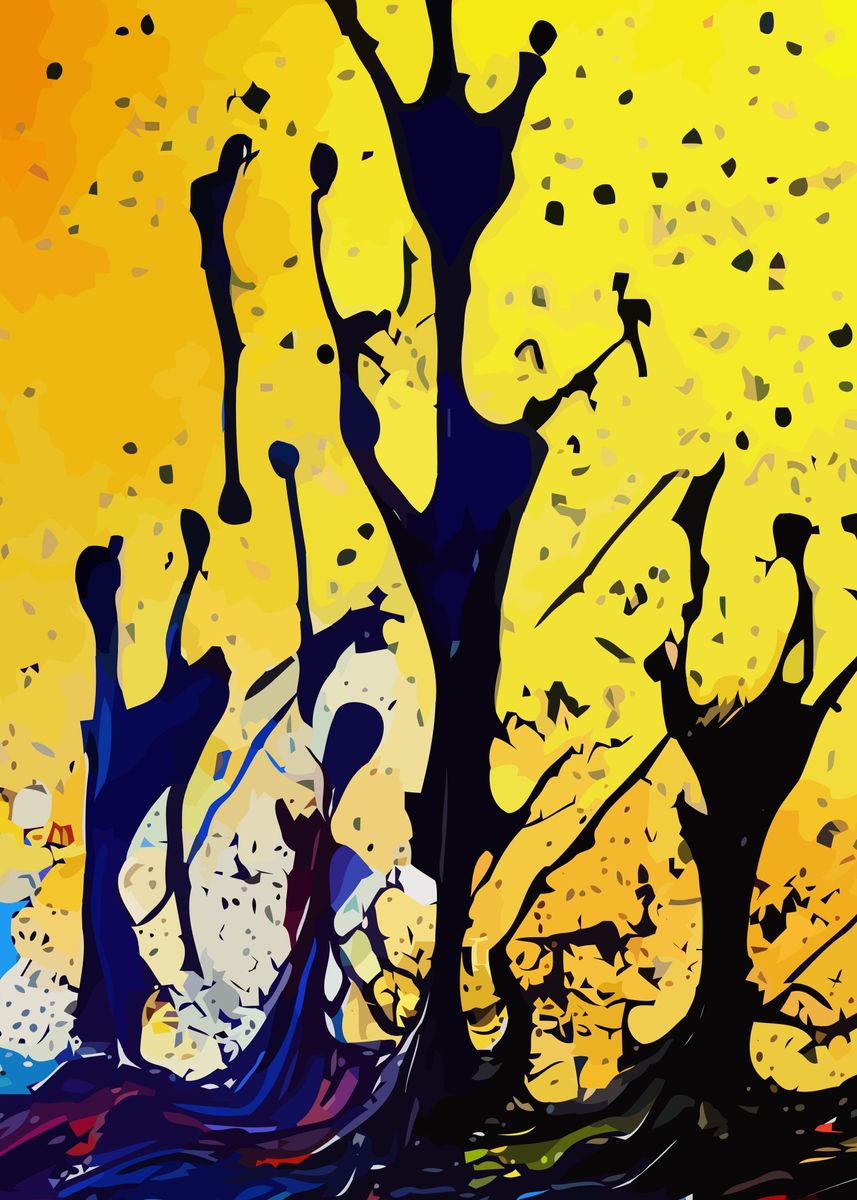 'paint Splatter' Poster, picture, metal print, paint by Selja Cute ...