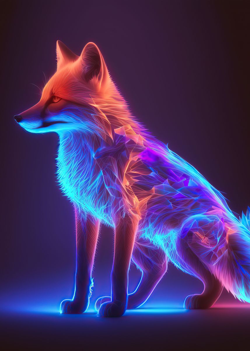 'Ghost Wolf' Poster, picture, metal print, paint by Chloe Connelly ...