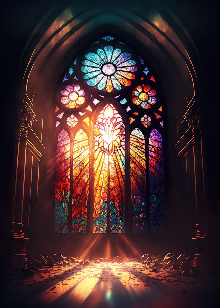 'cathedral ' Poster, picture, metal print, paint by MAD SPACE | Displate