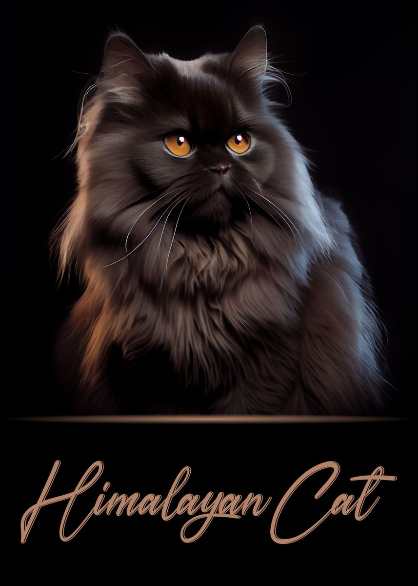 'Adorable Himalayan Cat' Poster, picture, metal print, paint by ...