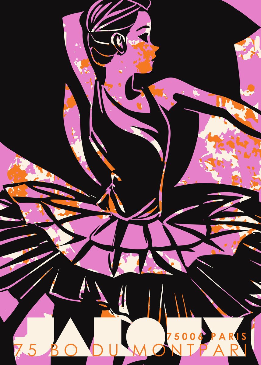 'Jaloux Ballet Poster' Poster, picture, metal print, paint by BluePinkPanther | Displate