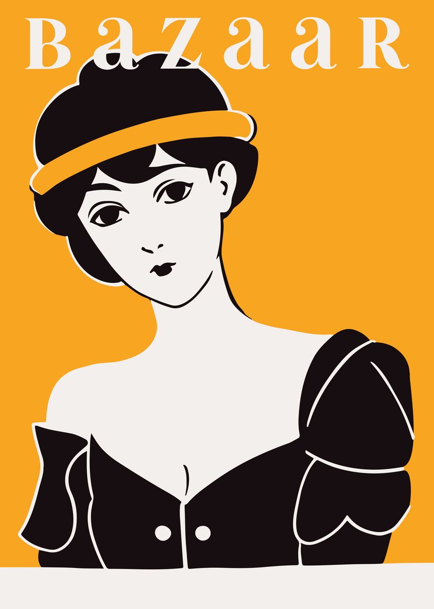 'French Bazaar Poster' Poster, picture, metal print, paint by ...