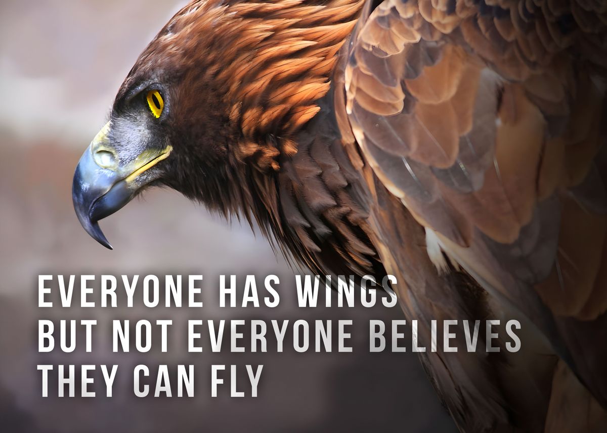 'Eagle Motivational' Poster by HOLOSOMNIA | Displate