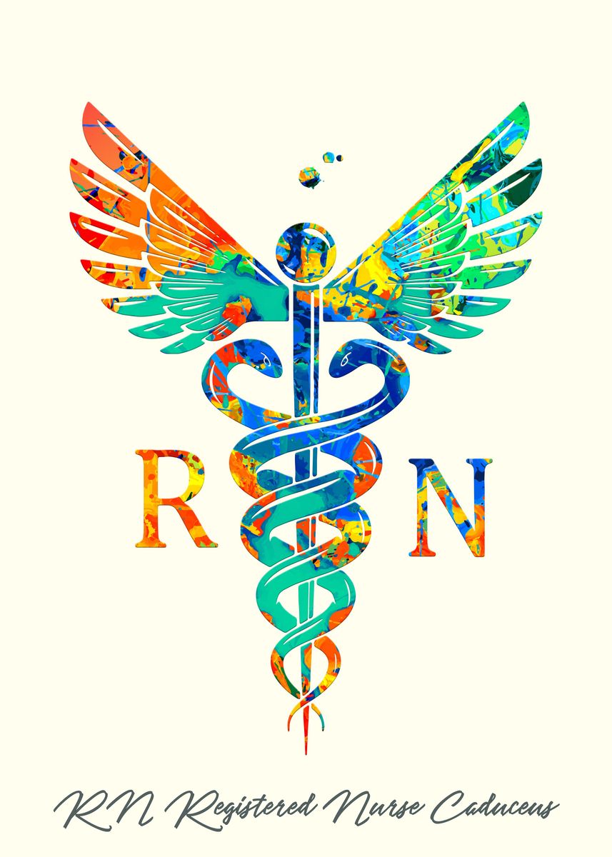 'RN Registered Nurse ' Poster, picture, metal print, paint by Vincent ...