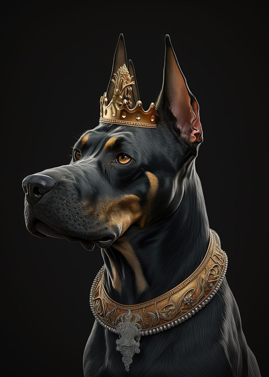 'King Dog' Poster, picture, metal print, paint by Zake Yonkou | Displate