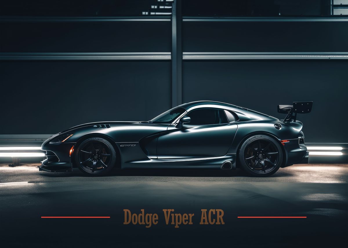 'Dodge Viper ACR' Poster by Anxhela Sufa | Displate