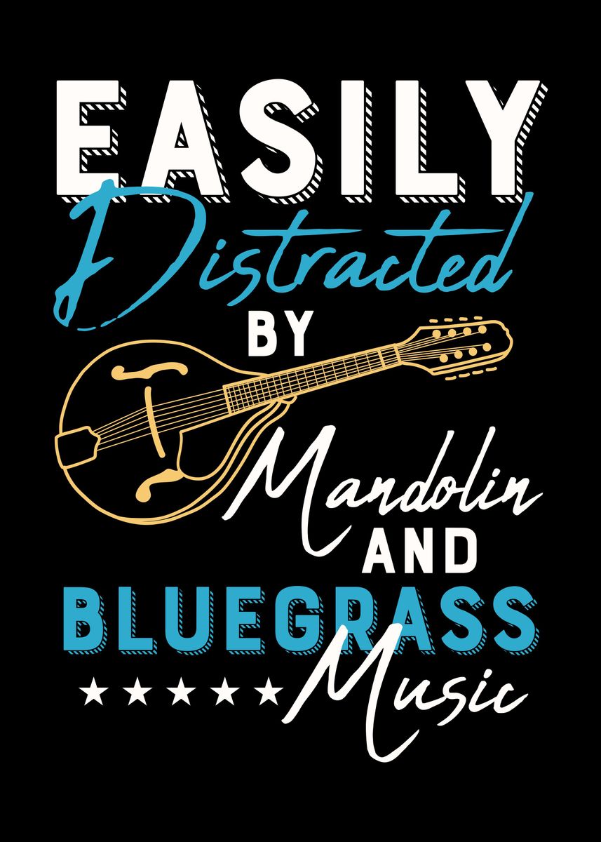 'Mandolin and Bluegrass' Poster, picture, metal print, paint by ...