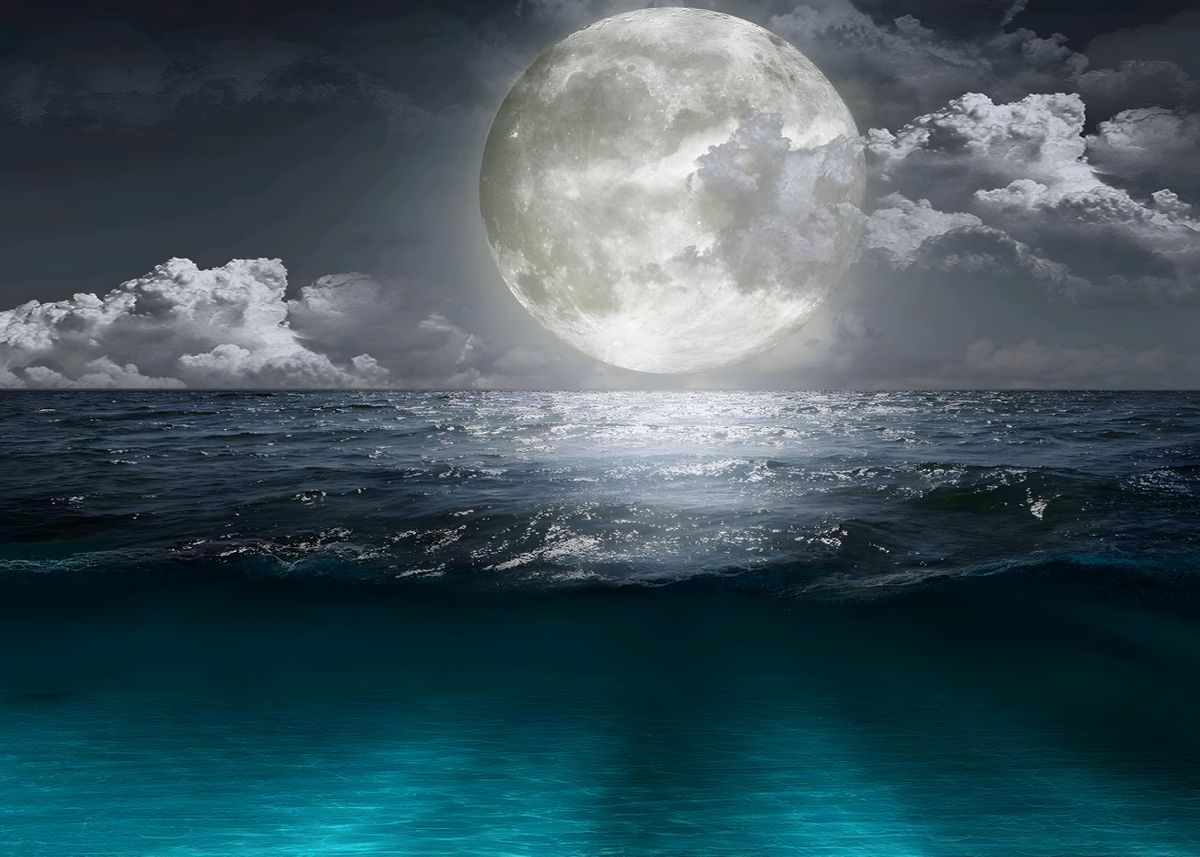 'moon' Poster by Dark Phoenix | Displate