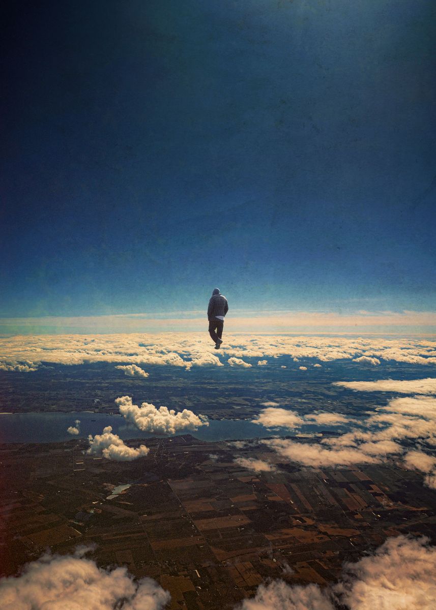 'Walk Alone' Poster, picture, metal print, paint by seam less | Displate