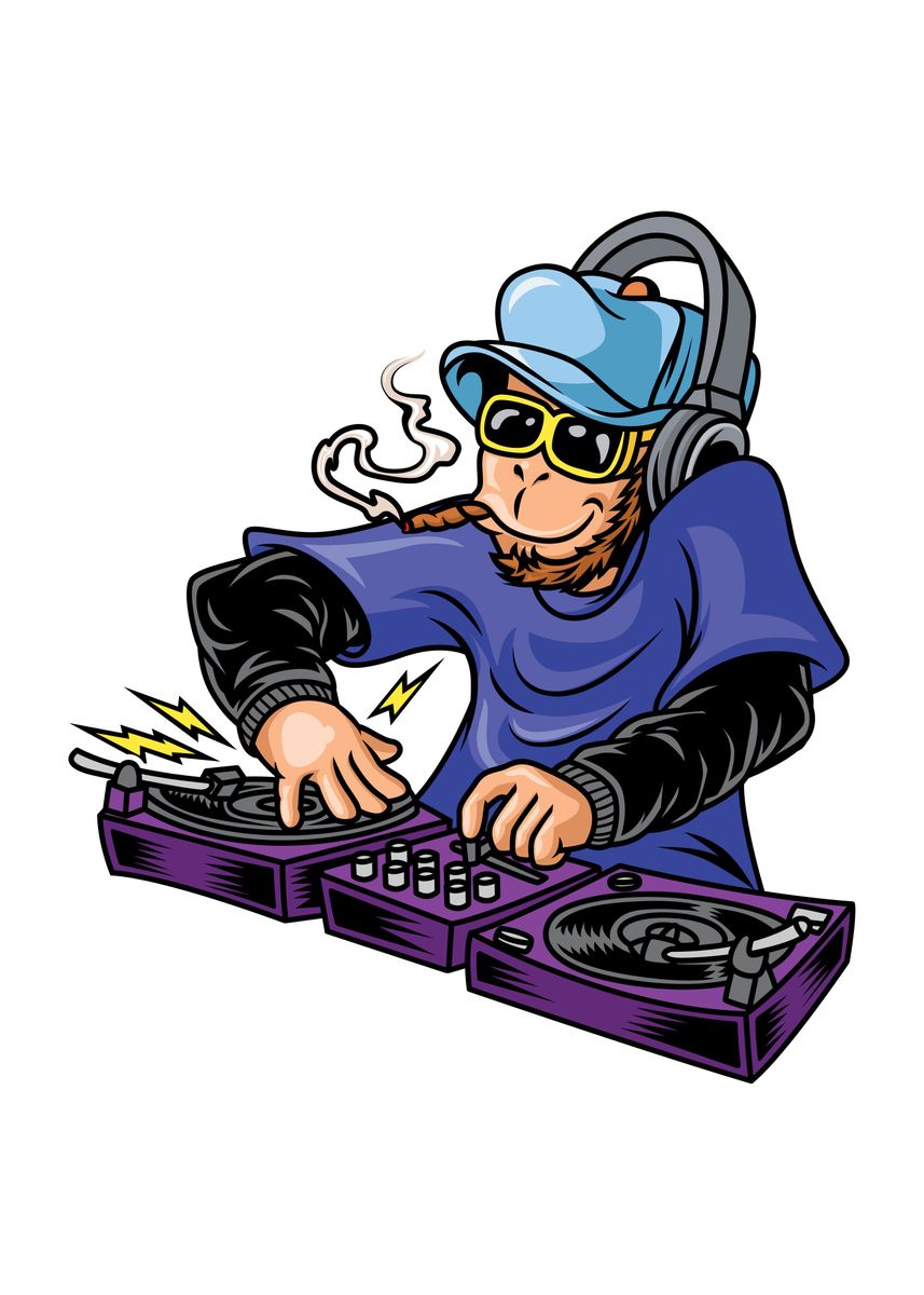 'Rap Monkey 12' Poster, picture, metal print, paint by hendra pratama ...