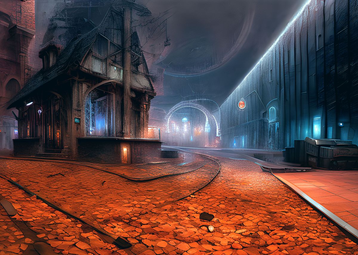 'Enchanted train station' Poster by anettastar | Displate