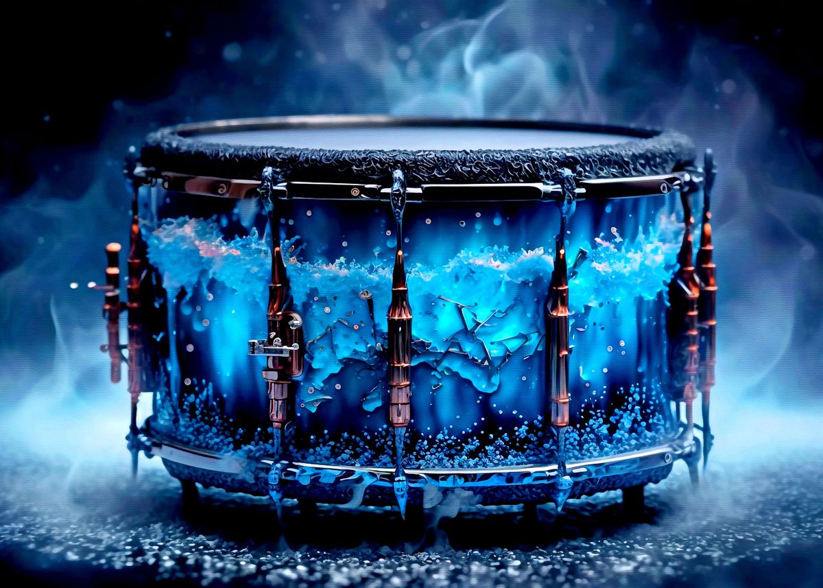 'Colorful Drum' Poster by tine Dons | Displate