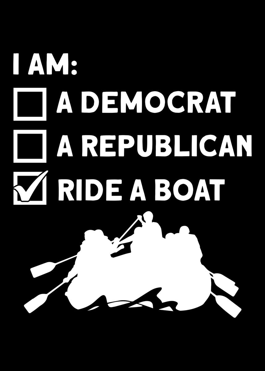 'Rafting Rafter' Poster, picture, metal print, paint by CrazySquirrel ...