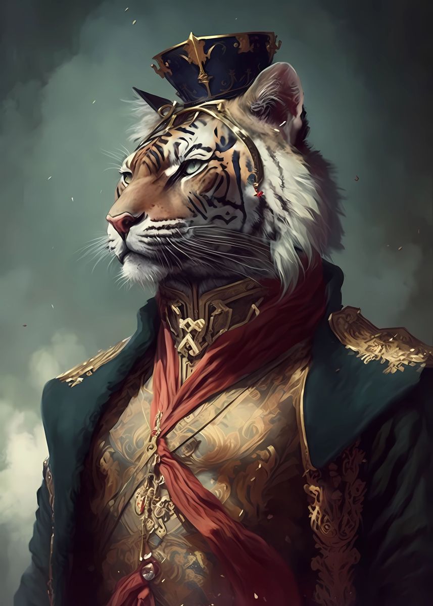 'Tiger Mystical creatures' Poster, picture, metal print, paint by Bobby ...