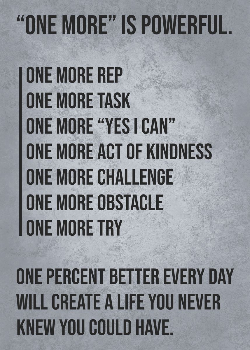 'One More' Poster, picture, metal print, paint by CHAN | Displate