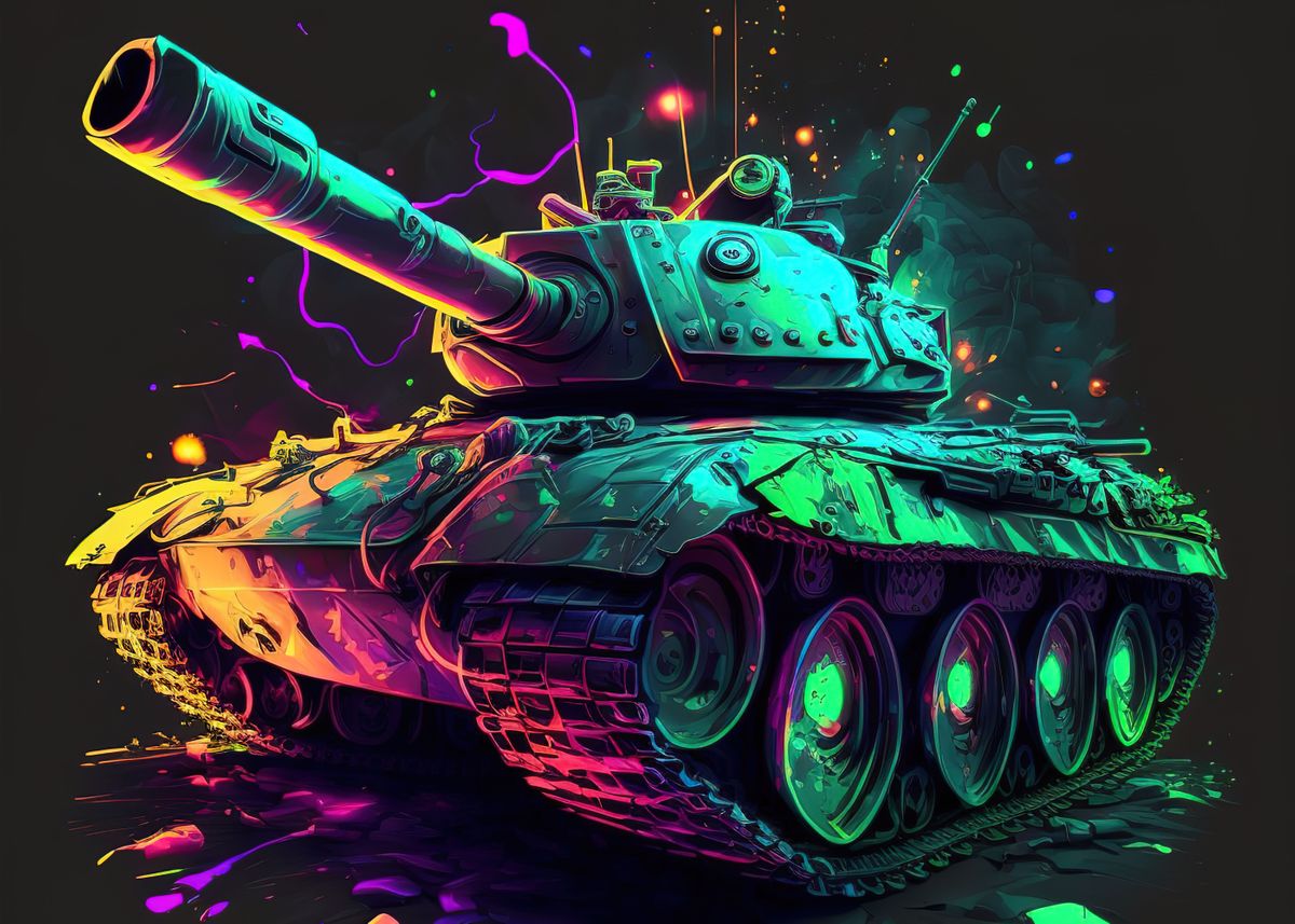 'Battle Tank' Poster by AlycePreston | Displate
