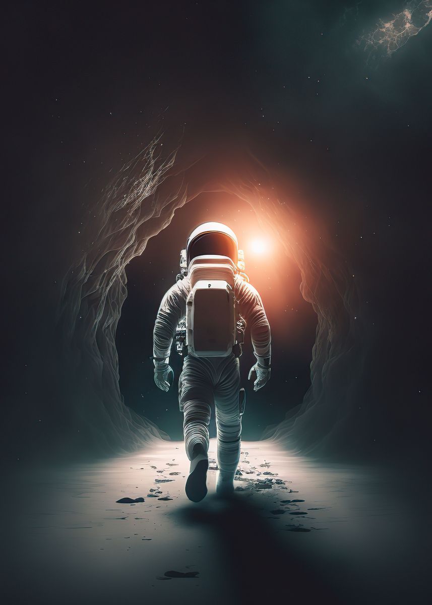 'Astronaut in Space' Poster by DorthyToy | Displate