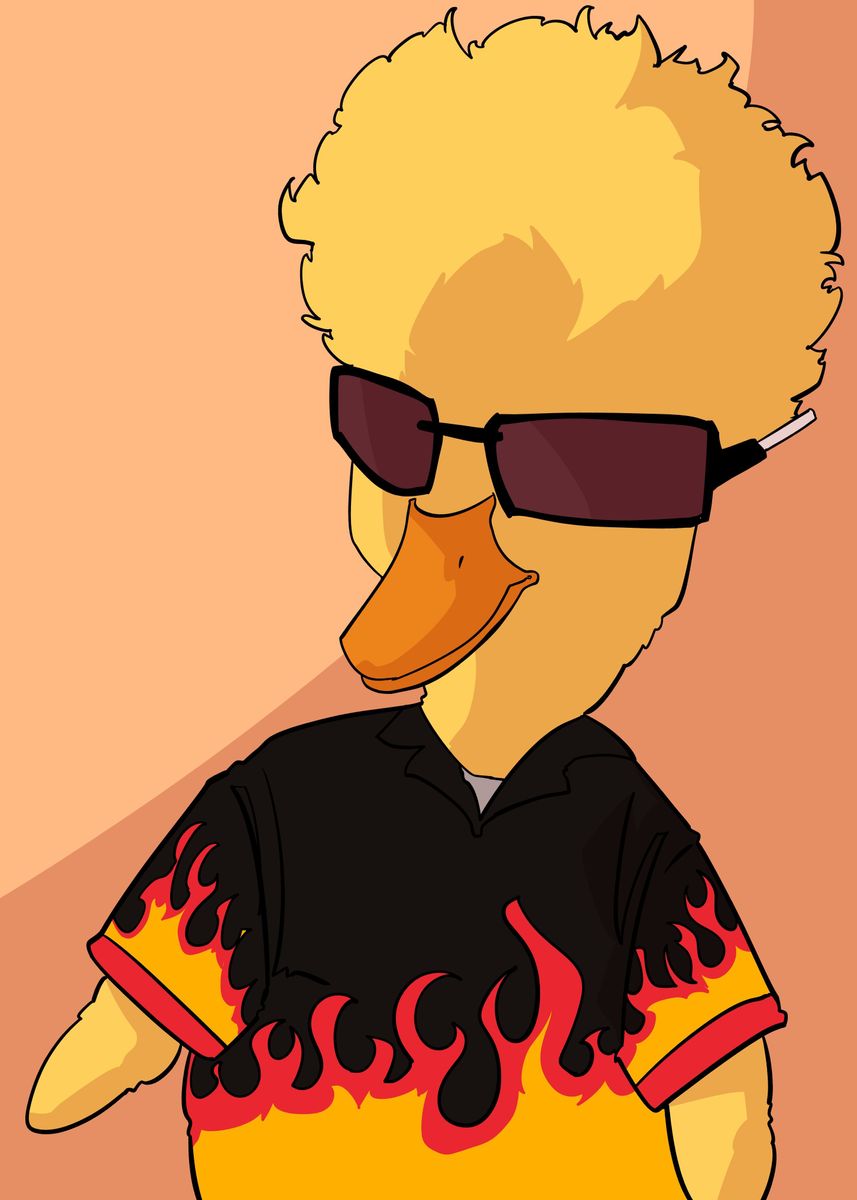 'drip duck' Poster, picture, metal print, paint by hafis ardiansyah ...