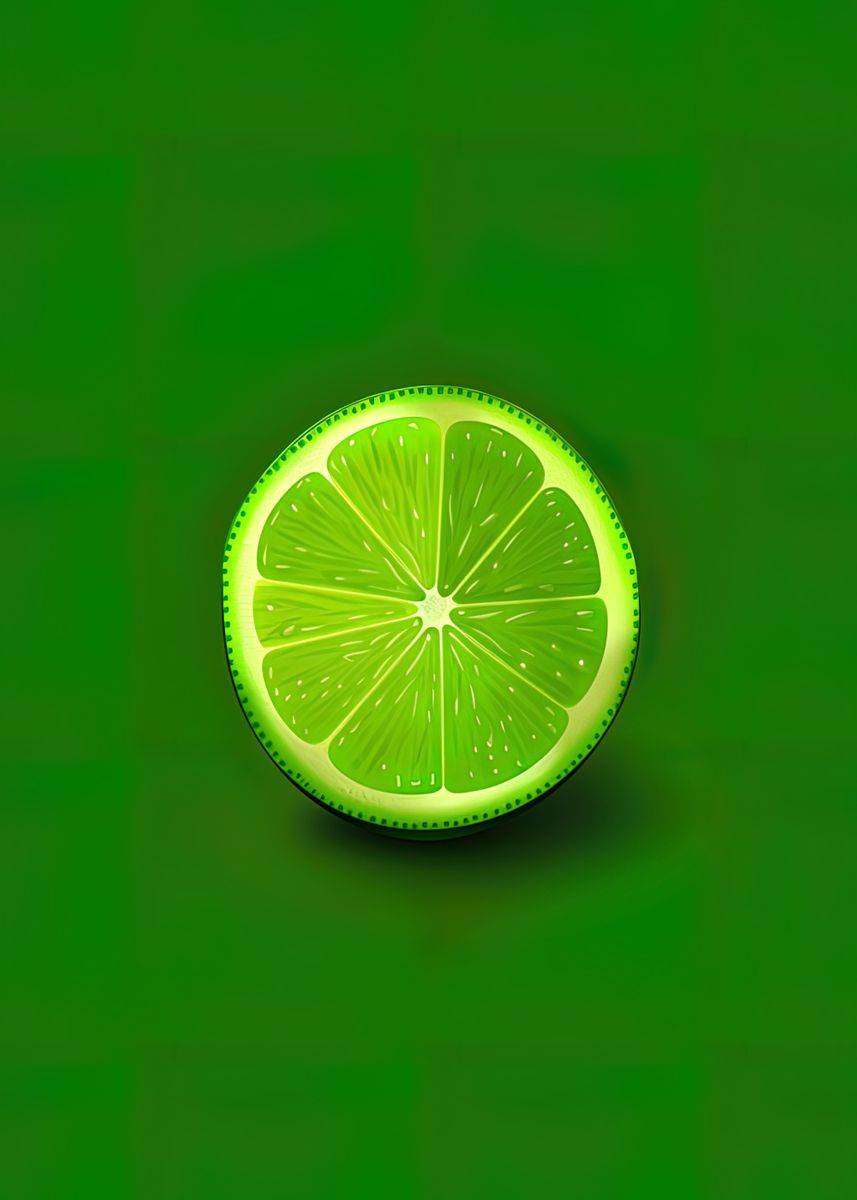 'Lime' Poster, picture, metal print, paint by Powerful Words by Dave ...